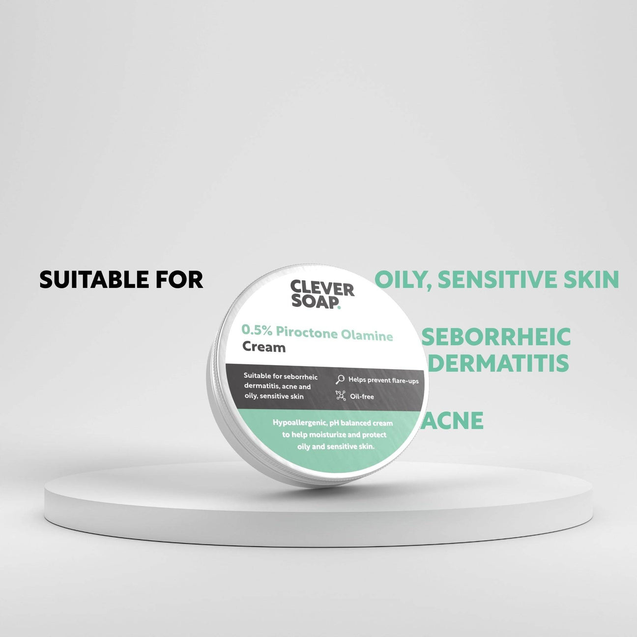 Piroctone Olamine Cream For Oily Skin - Clever Soap