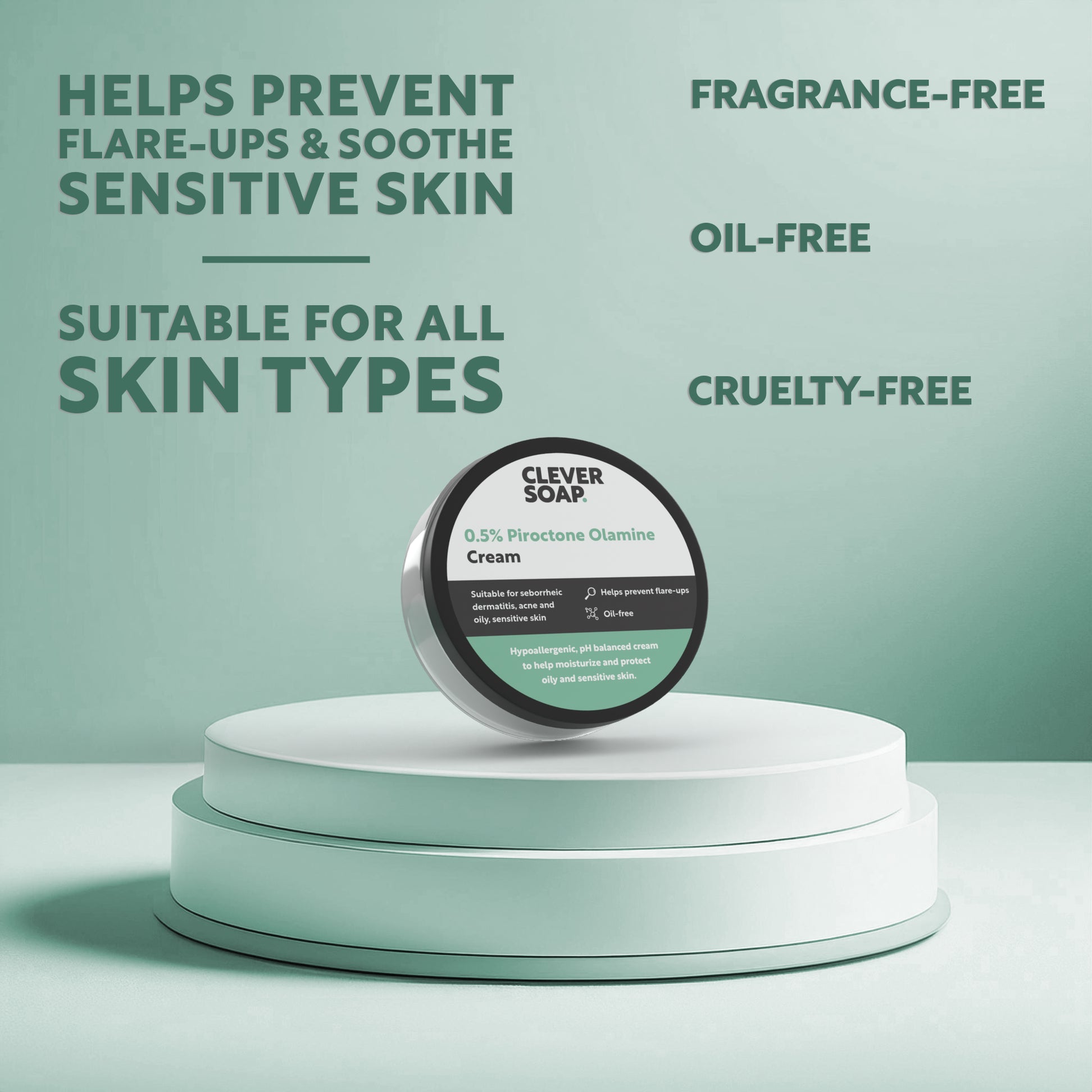 Piroctone Olamine Cream For Oily Skin - Clever Soap